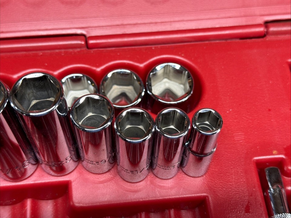 Proto 3/8 Drive 22pc SAE Combo Socket Set 6pt USA J52134 Lightly Used 🔧 | eBay