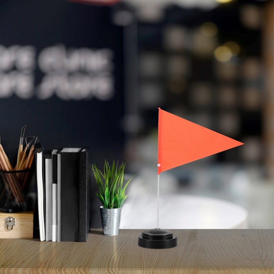 6 Pcs Flagpole Base Mini Holders for Small Flags Office Table Stand ...