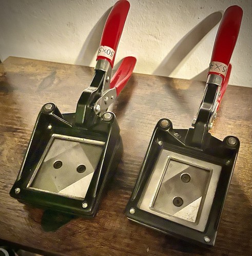 Metal Passport ID Photo Punch Cutters x2 (35mm x 45mm & 50mm x50mm ...
