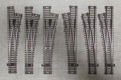 6 ATLAS NICKLE/SILVER CUSTOMLINE SWITCH TURNOUTS CODE 83 HO SCALE (LOT 132) | eBay