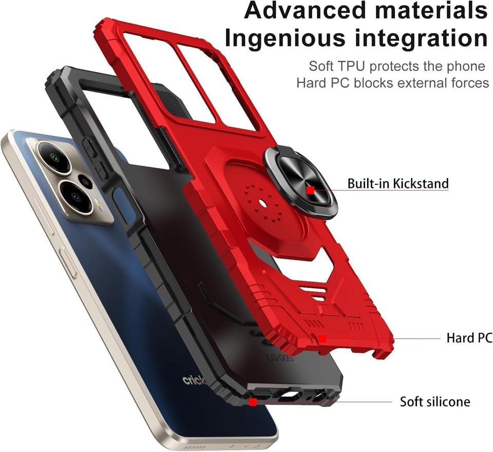 for Cricket Outlast 5G 2024, AT&T Motivate Pro (SN509A/C) - RS7 Black ...