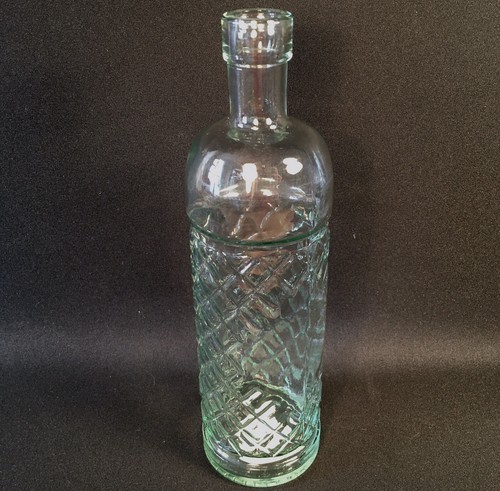 SPANISH CHECKERS "Clear" Gorgeous Glass Bottle Decorative Ornament ...