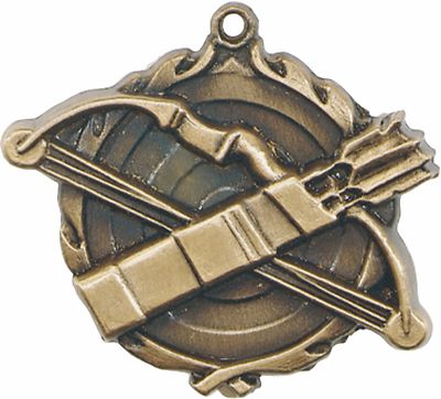PUD 1 3/4" Archery Neck Medal 32213 with ribbon or key chain, Free ...