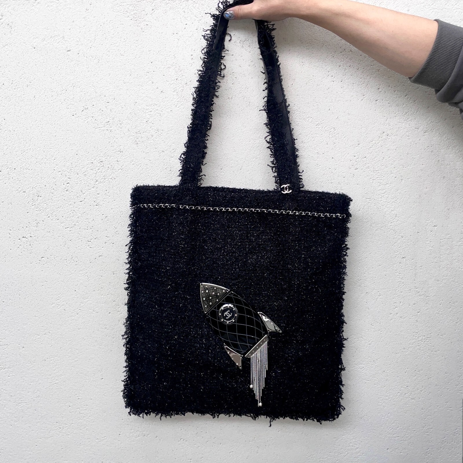 RARE☆☆☆☆Auth CHANEL Channel Rocket Collection Tote Bag - Gem