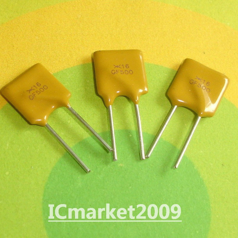 100 PCS 16V/5A PolySwitch Resettable Fuse RGEF500 GF500 PPTC 16V 5 ...