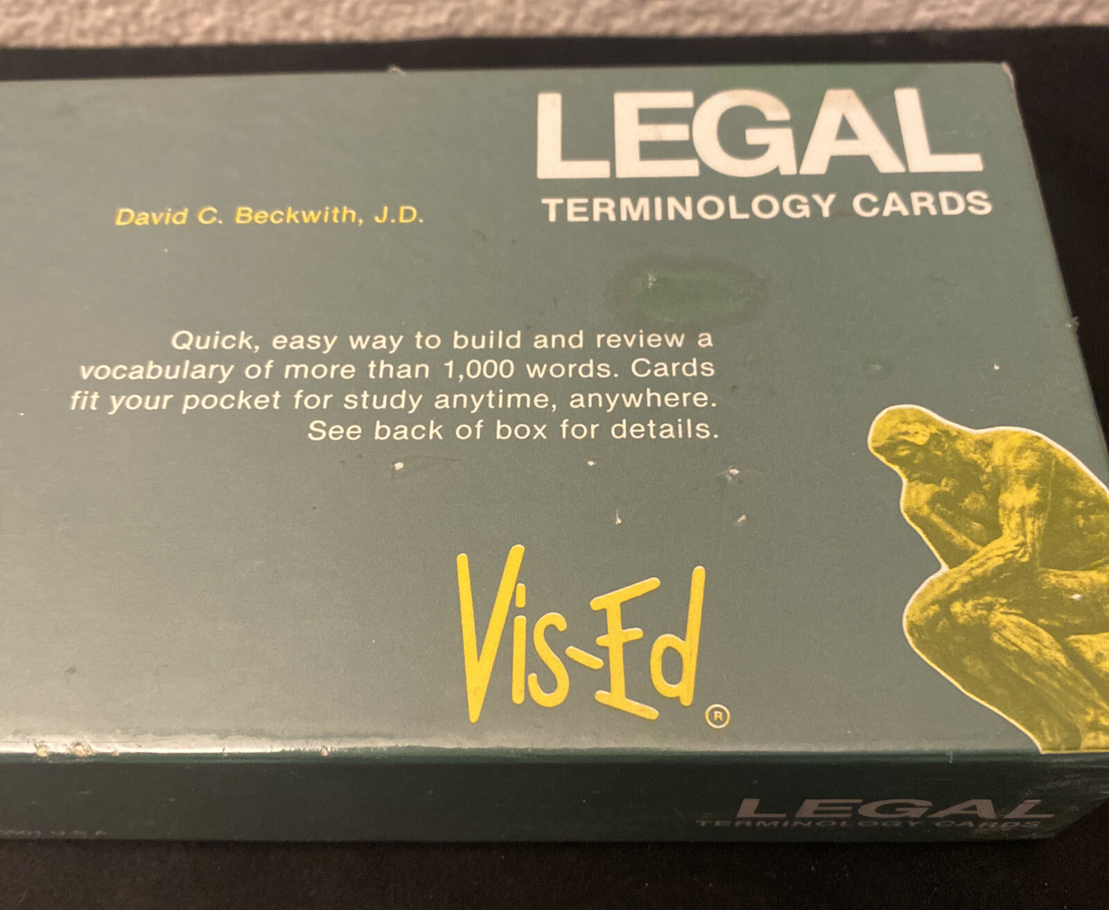 Legal Terminology Cards by David C. Beckwith (1991, Cards) for sale ...