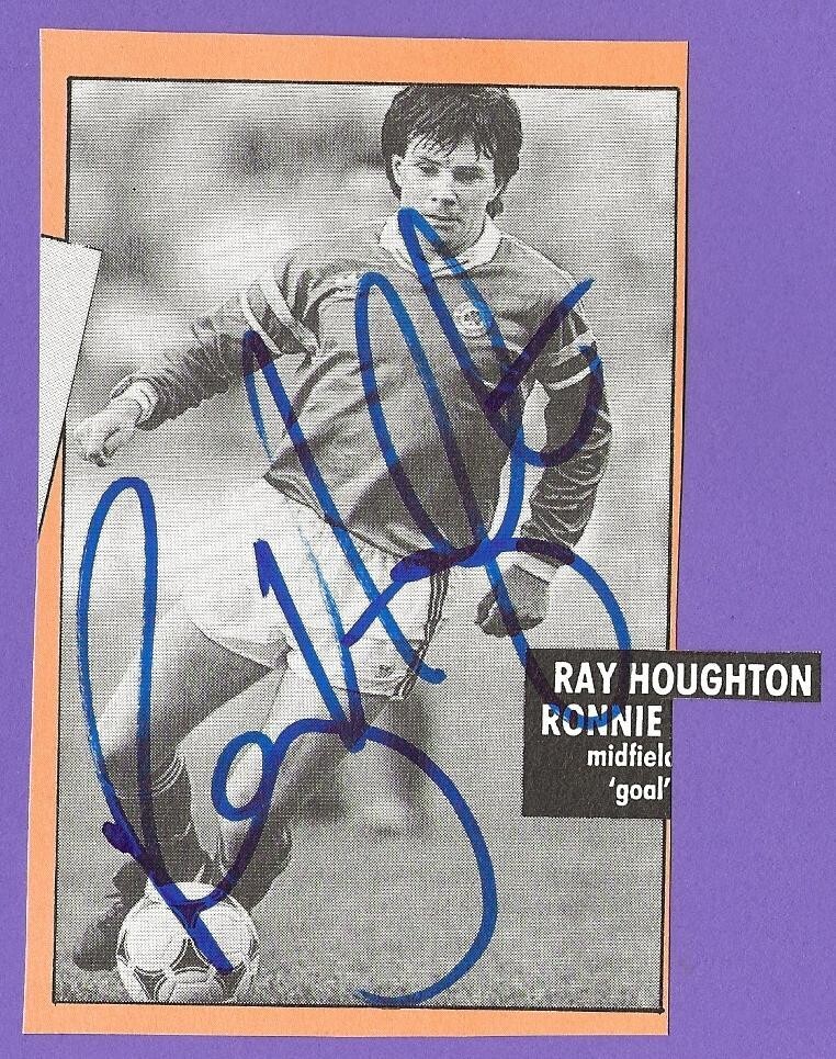 RAY HOUGHTON ASTON VILLA FC 1992-1995 EIRE INT W/CUP 90 & 94 RARE ORIG ...