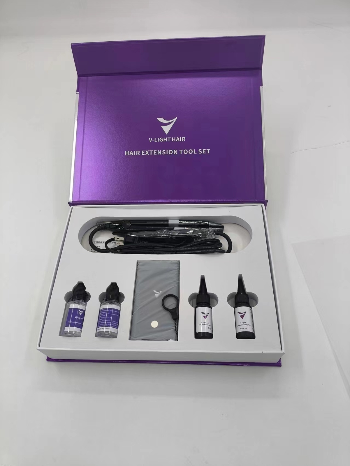 V Light Hair Extensions Kit V Light Hair Extensions Set for tape bulk ...