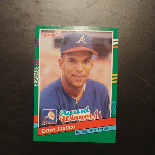 Dave Justice Rookie of the Year Error Card | eBay