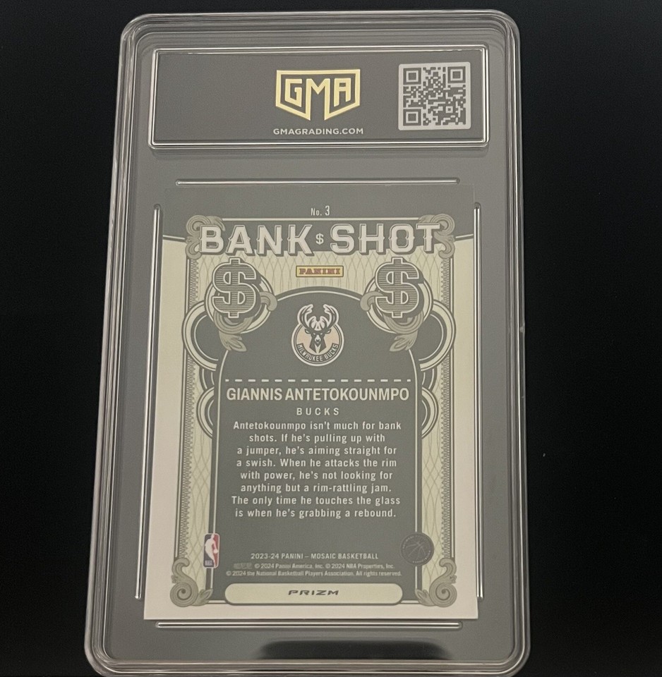 2023-24 Panini Mosaic - Bank Shot Giannis Antetokounmpo #3 Mosaic Prizm ...