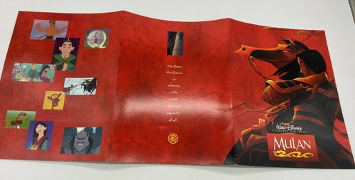 DISNEY MULAN CREDITS PROMO TRi FOLD 12" x 26" NEW CONDITION 2020 | eBay