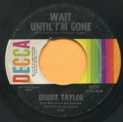 DEBBIE TAYLOR (Check Yourself / Wait Until) R&B - SOUL 45 RPM RECORD | eBay
