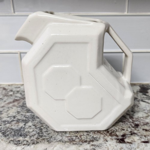 Vintage Alamo Pottery Octagon Shape Pitcher #758 - Retro MCM Art Deco ...