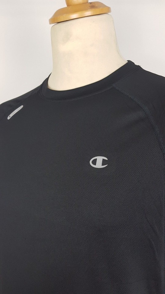 H2 Champion Mens Pro-Tech Dry-Tech Blue/Grey/Black Athletic Gym Active ...