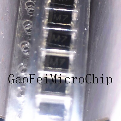 100PCS NEW 1N4007 IN4007 M7 1A/1000V SMA DO-214AC SMD Rectifier Diode ...