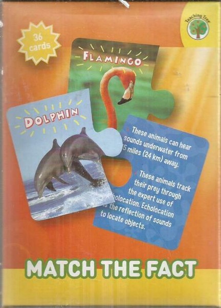 National Geographic Kids Match The Fact Card Game 36 Flash Cards 2015 ...