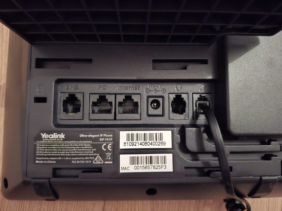 Yealink SIP-T41S IP Phone VoIP HD Voice PoE Business Desk Phone Black ...