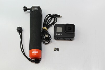 GoPro Hero 8 Black w/ Charging Cable 64GB SD & Floating Hand Grip ...