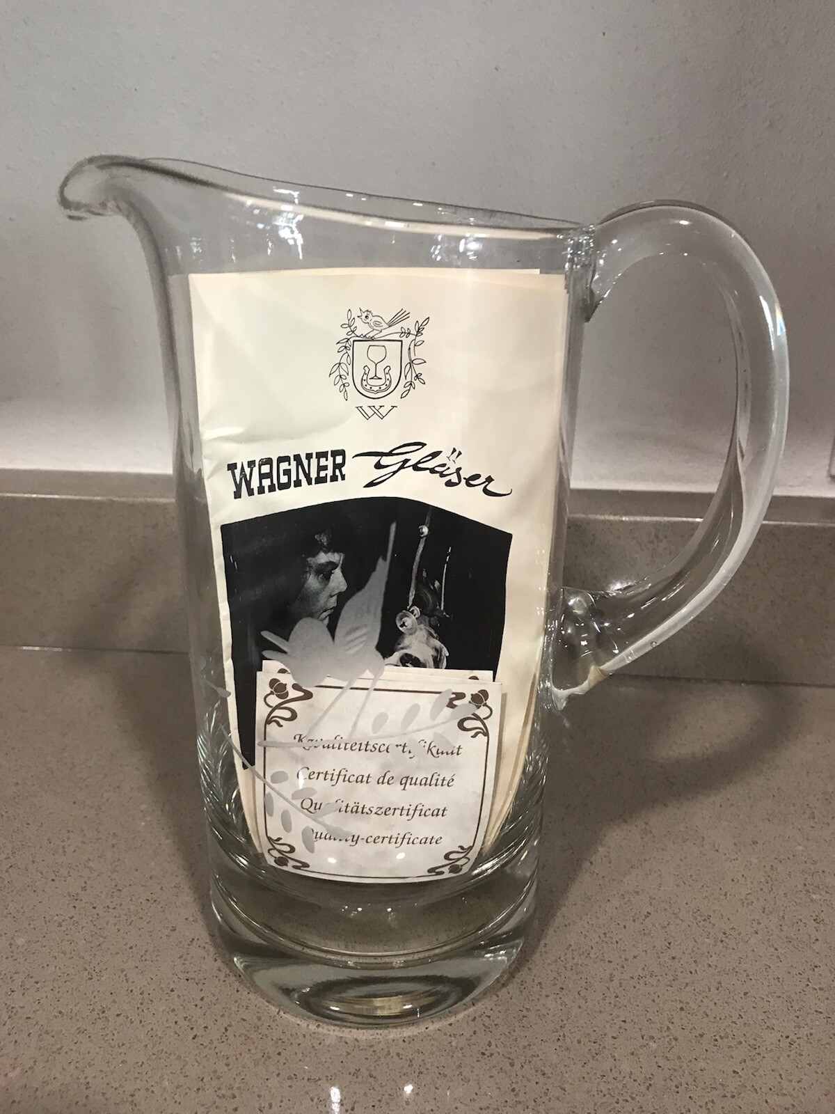 Vintage Wagner Glass Crystal Pitcher | eBay