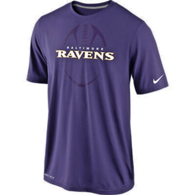 Nike Baltimore Ravens Legend Football Icon Tonal Emboss Dri-FIT T-Shirt ...
