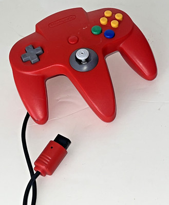 Nintendo 64 RED Controller AUTHENTIC OEM N64 Original Tight Stick | eBay