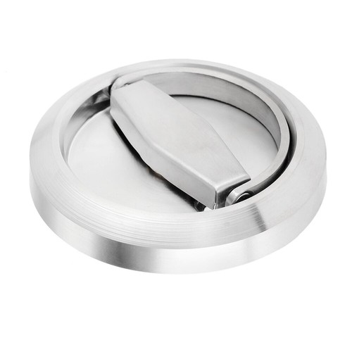 Stainless Steel Round Recessed Pull Invisible Handle for Door Drawer ...