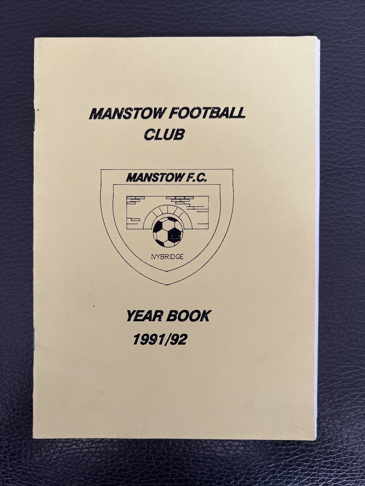 1991/92 Manstow Football Club Yearbook. | eBay UK