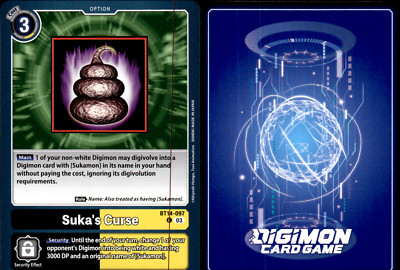 NM-Mint Digimon Suka's Curse - BT14-097 - U Blast Ace (BT14) Digimon | eBay