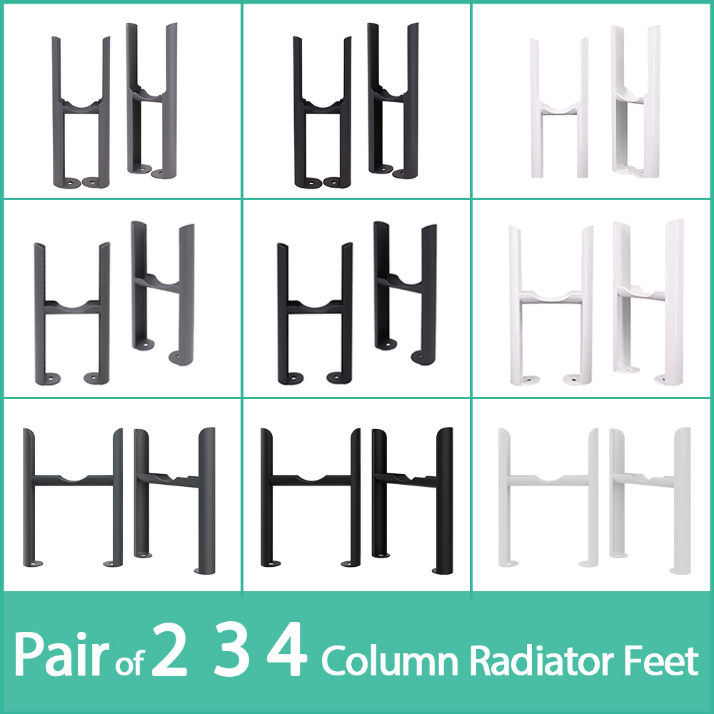 Traditional Style Floor Mounting Feet 2 3 4 Column Radiator Support Leg ...
