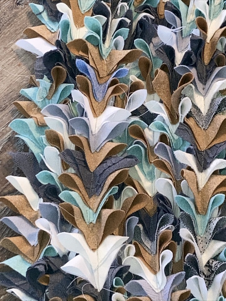 NEW Polyester Rag Rug Handcrafted 36x28" Lasts 50+ yrs Grannycore Boho ...