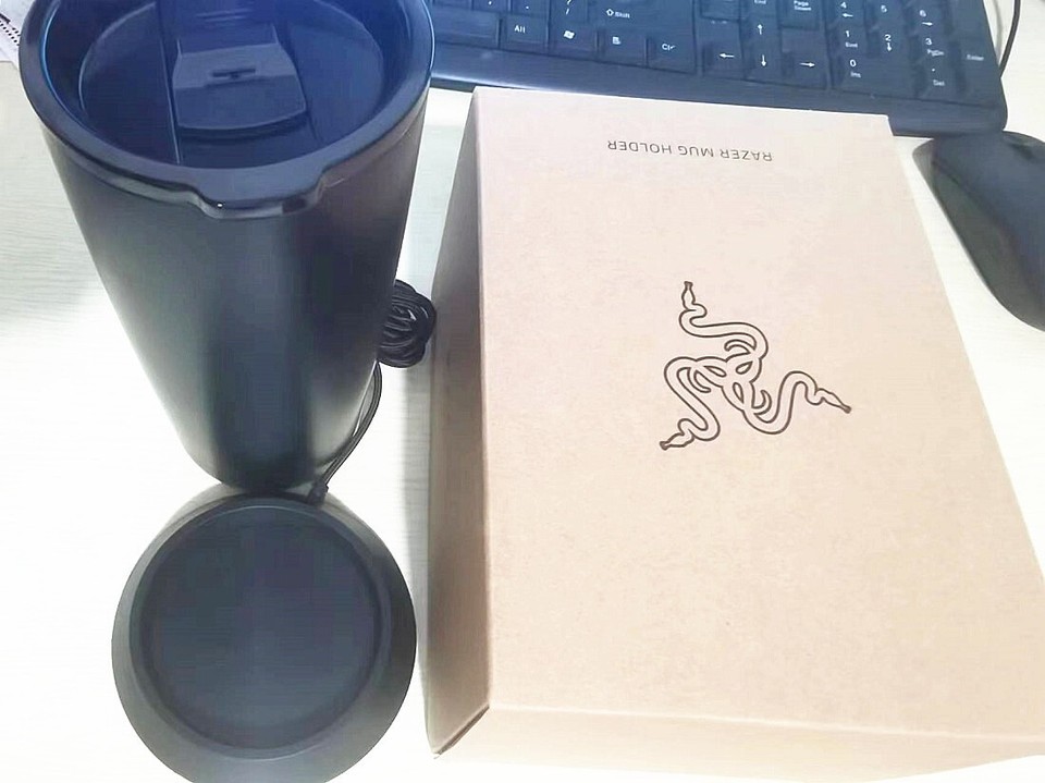 New Razer Serpent Chroma Mug Holder RGB Phantom Water Cup Mug Limited ...