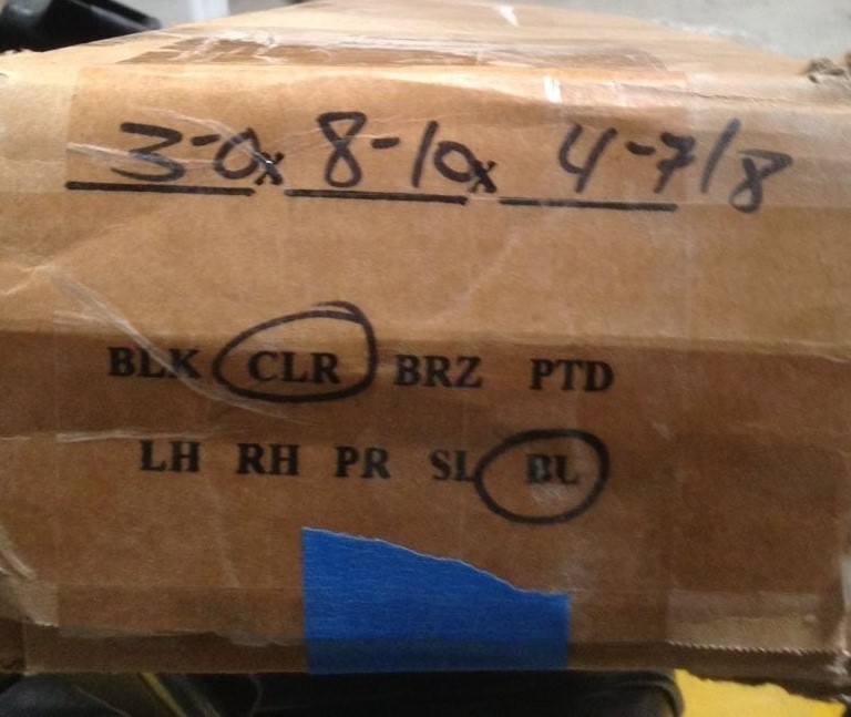 WESTERN INTEGRATED Aluminum Window Frame 3-0x8-10x4-7/8 1 lite | eBay