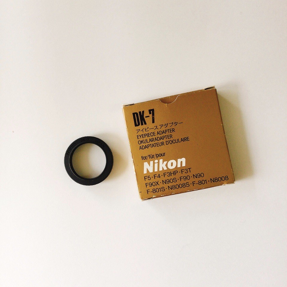 NIKON EYEPIECE ADAPTER DK-7 For F-801・N8008 F5 F4 F3HP Ring in genuine ...