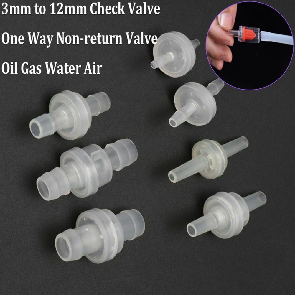 12mm Plastic Check Valve 1 Way Non-return Valve Aquarium Water Air ...