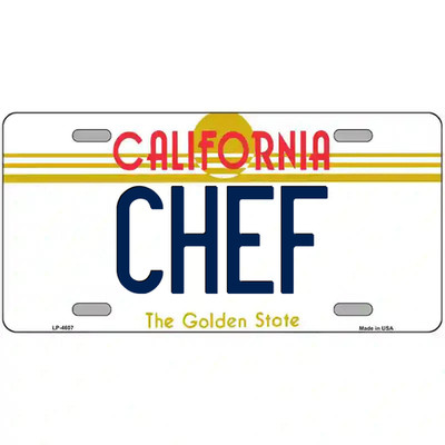 Chef California Metal Sign | eBay
