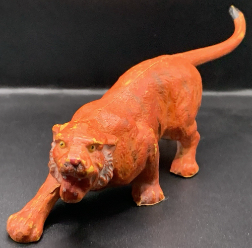 Vintage 1950s J.H. Miller Wax Plastic Bengal Tiger - Original owner ...