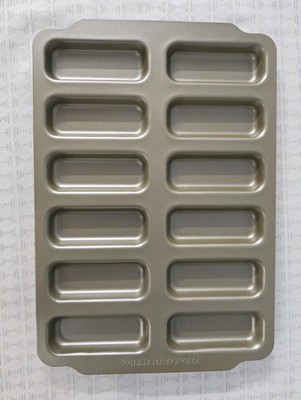 Williams Sonoma Snack Bar Pan Non-stick Granola Cookies 12 Bars ...