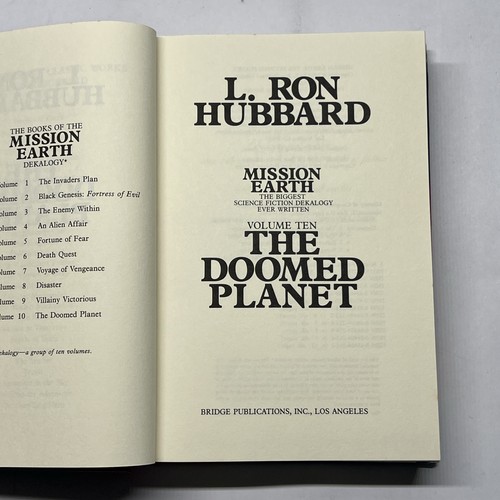 L. Ron Hubbard, The Doomed Planet: Mission Earth Volume 10 Hardcover ...
