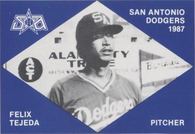 1987 San Antonio Dodgers Team Issue - Felix Tejada #15 (RC) for sale ...