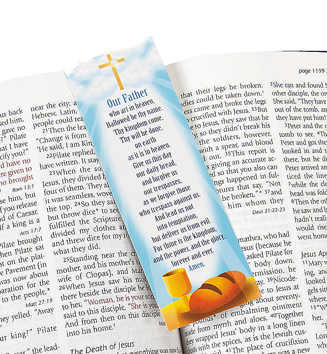 Lord's Prayer Our Father Bookmark | eBay