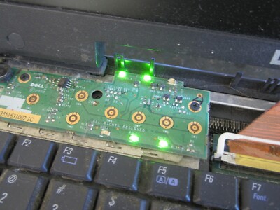 Dell Inspiron I8100 PP01X LAPTOP - GREEN LIGHTS ON NOTHING ELSE ...