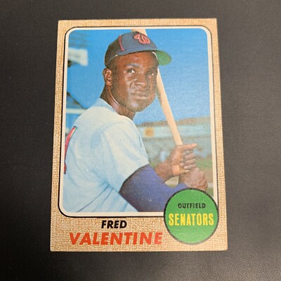 1968 Topps Fred Valentine # 248 Washington Senators Baseball Card | eBay