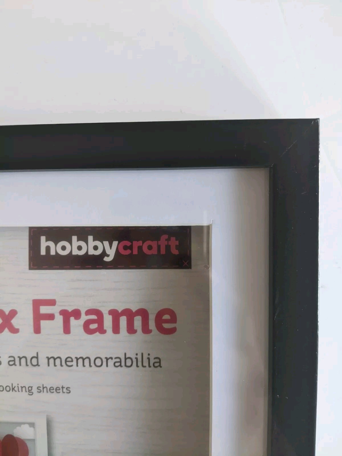 Hobbycraft Shadow Box Frame 25x25cm Black; Arts; Crafts; Deep Setting ...