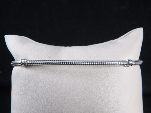 Pre-owned Authentic Pandora 925 & Clear CZ Signature Clasp 21cm ...