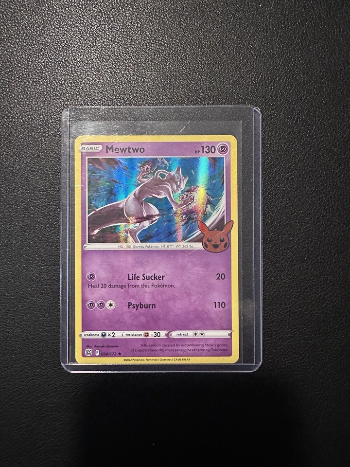 2019 Pokemon Tag Team Mewtwo & Mew GX 270 HP 71/236 Black Foil Fan Art ...