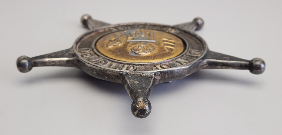 Antique 1920-40s City of Chicago Official Police Bronze Bumper Badge ...