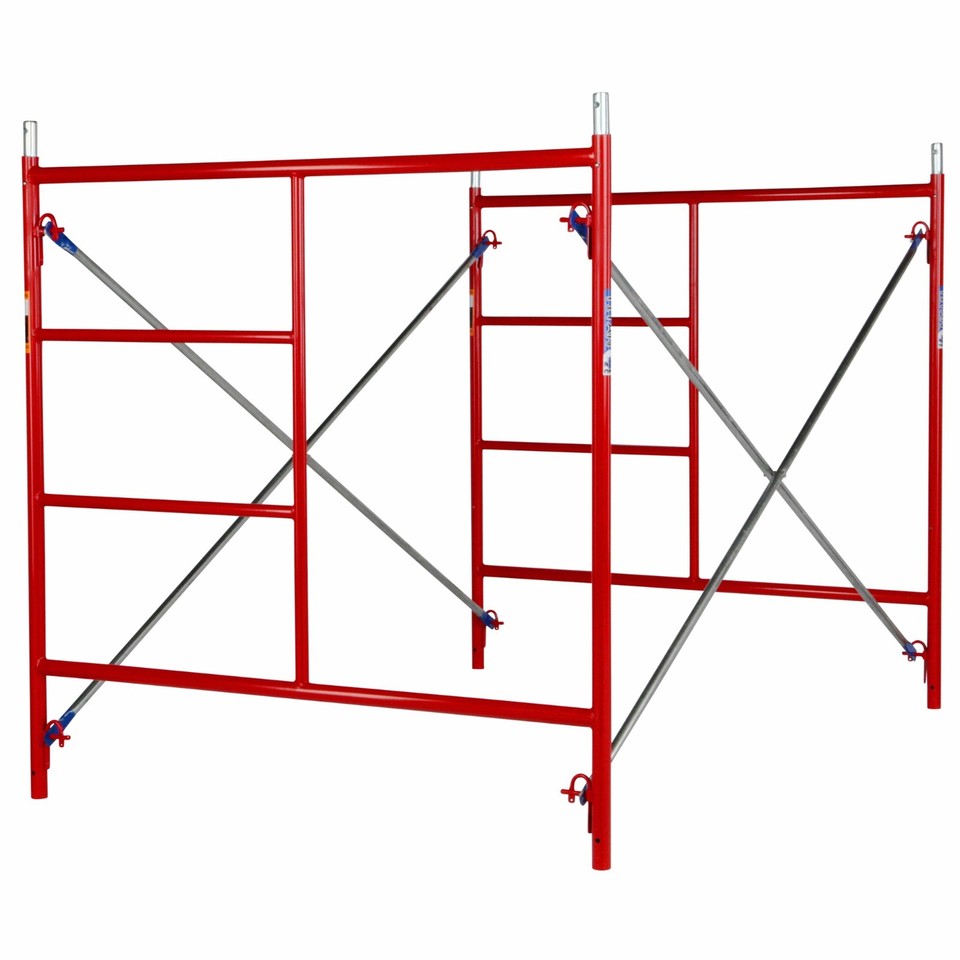 5'x 5' Red Scaffolding • 1 5/8" diameter tube NEW Scaffold - Waco Style ...
