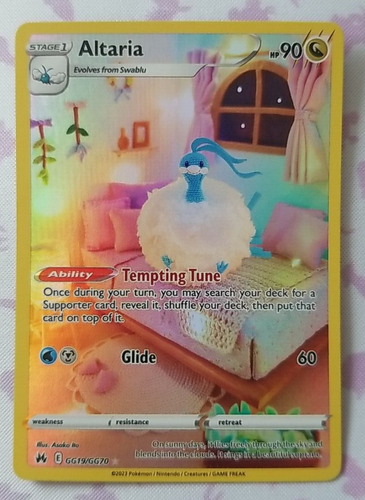Pokemon Card Altaria GG19/GG70 Crown Zenith Galarian Gallery Full Art ...