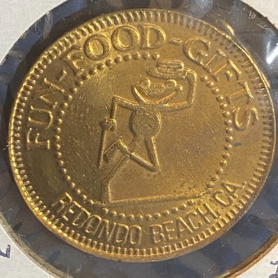 Redondo Beach Modern Trade Stimulator Prize Token Bronze 25mm Tap ...