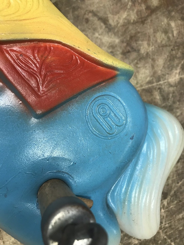 Vintage Horse Ride-On Spring Rocking Bouncy Toy Plastic | eBay